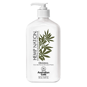 Australian Gold Original Hemp Nation Moisturizing Tan Extender Lotion, Hemp Seed Oil, 18 Fl Oz