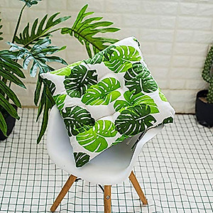 Outdoor Chair Cushions with Ties,Chair Seat Cushion Pads Pearl Cotton Furniture Floor Cushions,Chair Pads Patio Seat Cushions 16x16 Inch for Office Patio Furniture Chairs Home Garden (D)