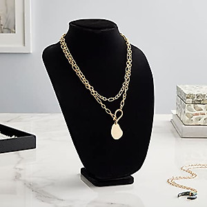 Darice 12”; Black Velvet 3D Necklace Stand by Bead Landing™