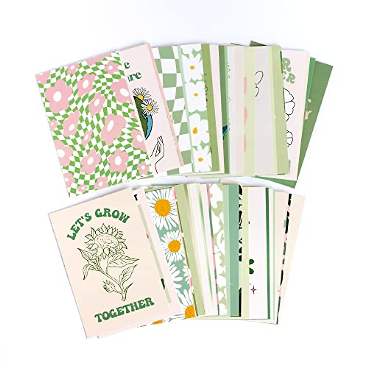 Artivo Sage Green Room Decor Aesthetic, Green Wall Collage Kit Aesthetic Pictures for Teen Girls, Sage Green Dorm Room Decor, Danish Pastel Aesthetic Wall Decor, Pastel Bedroom Decor (70 set, 4x6)