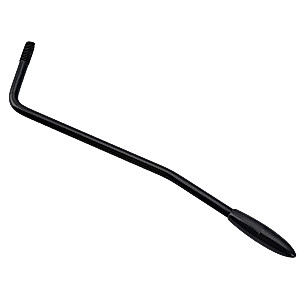 Musiclily Pro 5.8mm Thread-in Steel Tremolo Arm Whammy Bar Vibrato Arm for Squier Strat Style Electric Guitar, Black with Black Tip