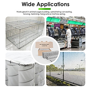 SC760 16 Gauge 1/2-Inch Crown 304 Stainless Steel C Ring Staples 18,000 PCS/Box for SC760/C-760 Series Hog Ring Gun C Ring Tool