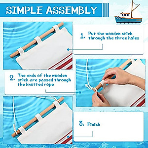 Riakrum 2 Pcs Hanging Organizer with Pockets Wall Hanging Storage Bag Linen Cotton Fabric Wall Door 3 Pockets Hanging Bag for Exchange Gifts Cabin Door Closet