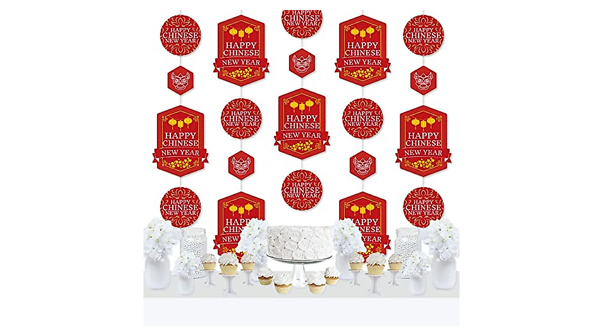 Chinese New Year DIY Dangler Kit - 30 Pieces for Festive Decor