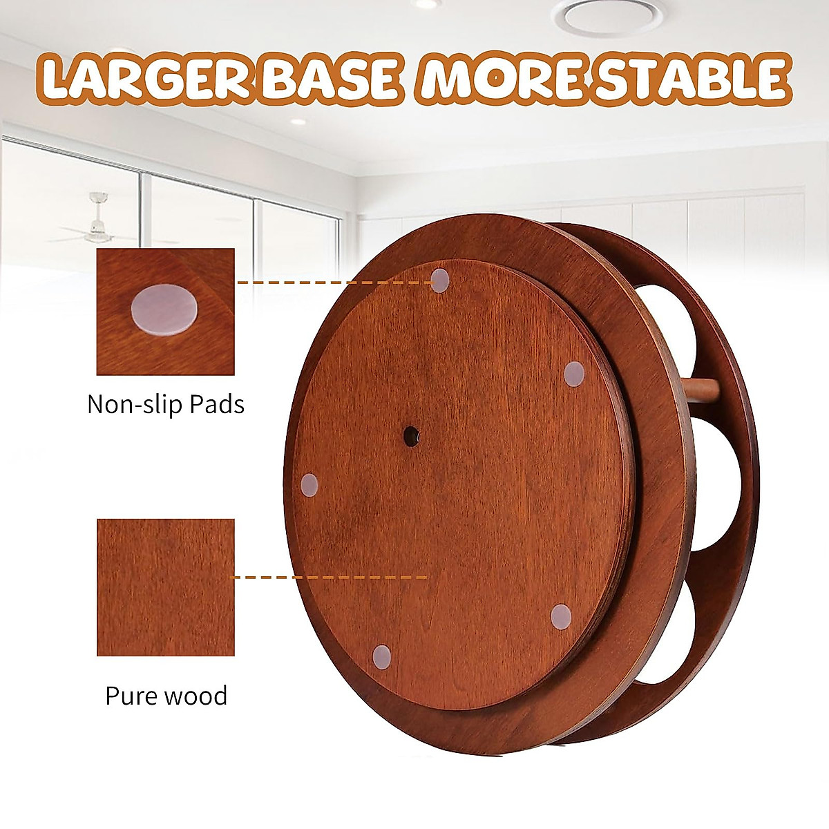 Coffee Station Organizer, Syrup Rack, Drink Bottles Organizer for Countertop, Brunch & Coffee Bar Essentials, 9 Bottles 25.4 Oz Rotating Holder