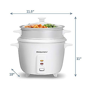 Maxi-Matic Rice Cooker, 16 Cup, White