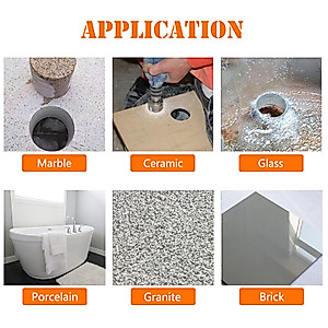 4 Inch Diamond Drill Bits Glass Hole Saw Drill Bit Set for Glass Ceramics Porcelain Ceramic Tile Marble