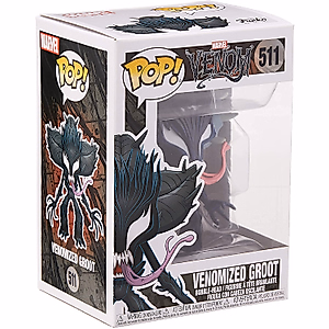 POP Marvel: Venom - Venomized Groot Funko Pop Vinyl Figure (Bundled with Compatible Pop Box Protector Case), Multicolored, 3.75 inches