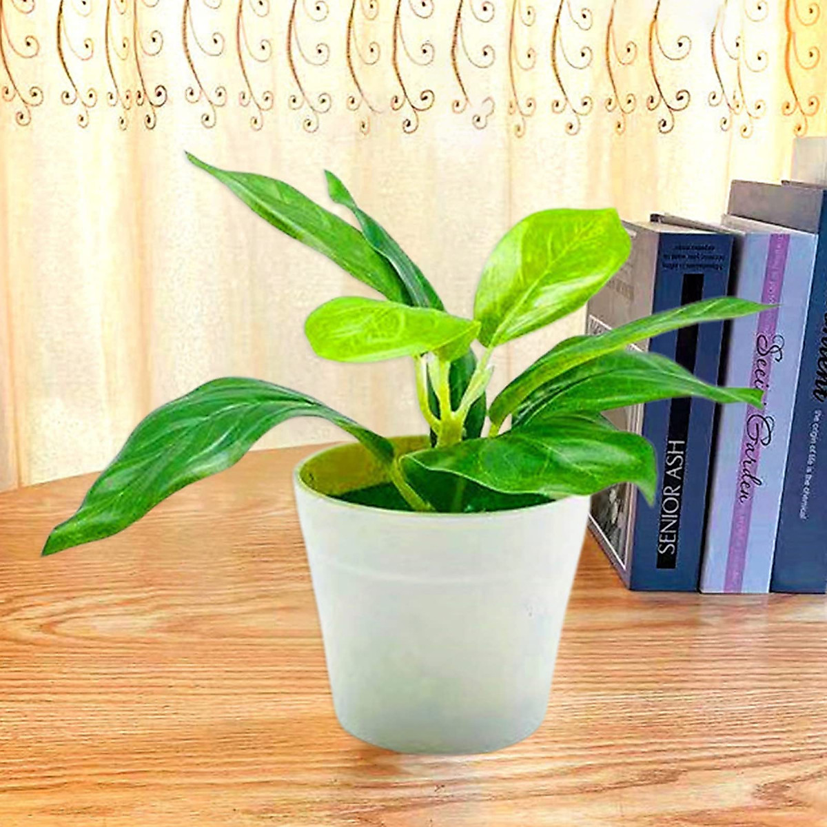 Angel3292 Artificial Potted Plant Realistic Plastic Eye-Catching Imitative Bonsai Plants for Home Potted Plant Delicate for Garden