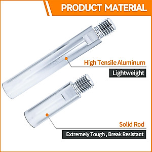 Bridiof 5/8"-11 Rotary Extension Shaft, 3" & 3" & 5", 3 pcs Aluminum Connecting Rod Extender for Car Polisher, Angle Grinder, Backing Plate