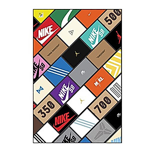 Sneakers, Sneakers Doormat, Sneakers Rug, Shoes Box Rug, Street Fashion, Flying Mat, Sneaker Room Decor, Living Room Rug, Popular Rug pe343 (2.6x3.9 feet - 80x120 cm)