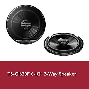 Pioneer TS-G1620F 6-1/2" 2-Way Coaxial Speaker 300W Max. / 40W Nom., 12.90In. X 7.40In. X 3.20In., BLACK