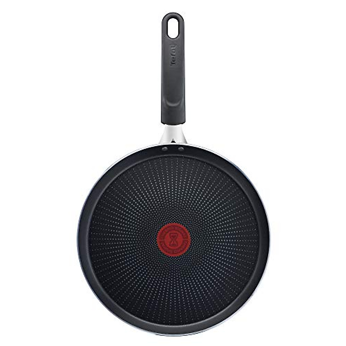 Tefal C38510 XL Force Crepe Pan 25 cm | Non-Stick Coating | Heavy Duty | Thermal Signal | Diffusion Base Pan Base | Extra Wide Shape | Sturdy Handle | Black