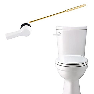 iFealClear 3 Inch Rubber Toilet Flappers Compatible with Gerber 99-788 & Universal Sold Brass Toilet Tank Flush Lever Replacement, High Performance- Long Lasting, Easy to Install, Blue & White