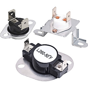 Canamax COMPLETE DC96-00887A & DC47-00018A & DC47-00016A Dryer Thermal Fuse Thermostat Kit Premium Replacement - Compatible with Samsung Dryers