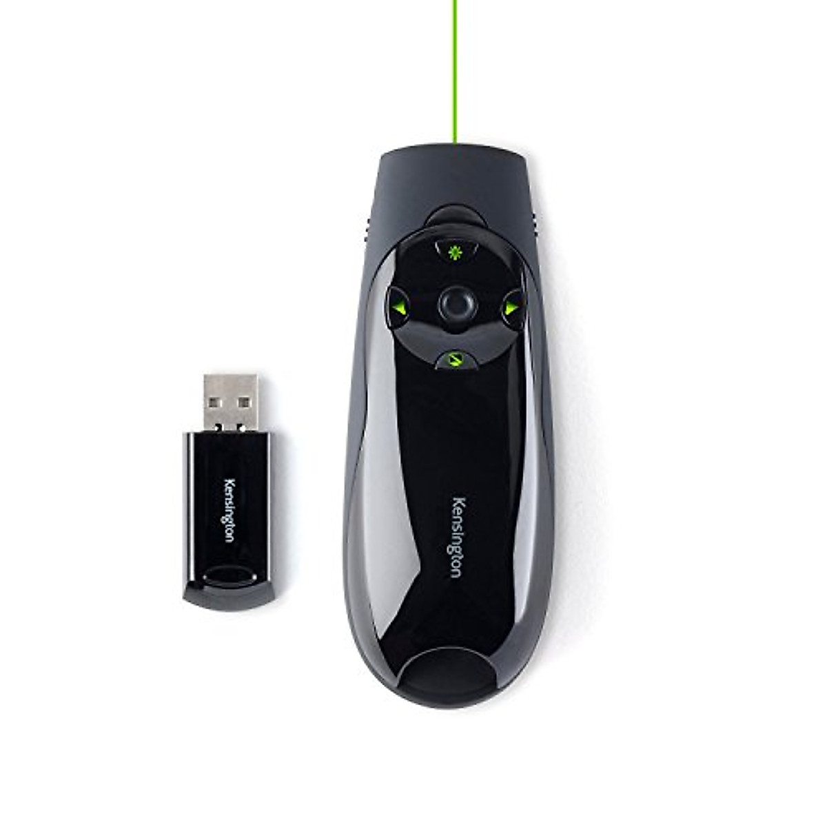 Kensington Expert Wireless Presenter with Green Laser Pointer and Cursor Control (K72426AMA)