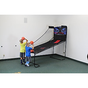 Atomic Jumpball Deluxe Double Electronic Basketball Shootout Includes Four Mini Basketballs and Inflating Air Pump