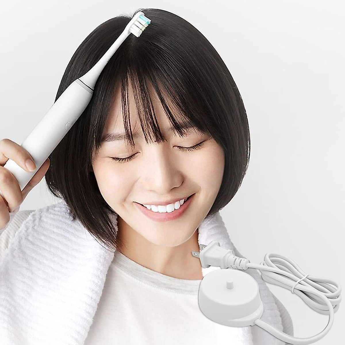 Electric Toothbrush Charger Base for Philips Sonicare Toothbrush Charger Replacement HX6100, HX3000 / HX6000 / HX8000 / HX9000 Series Portable IP67 Waterproof 3.6ft Cable