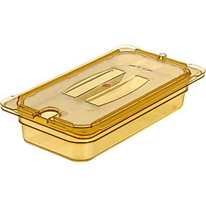 Carlisle FoodService Products 3086013 StorPlus High Heat Food Pan, 2.5" Deep, Third Size, Amber