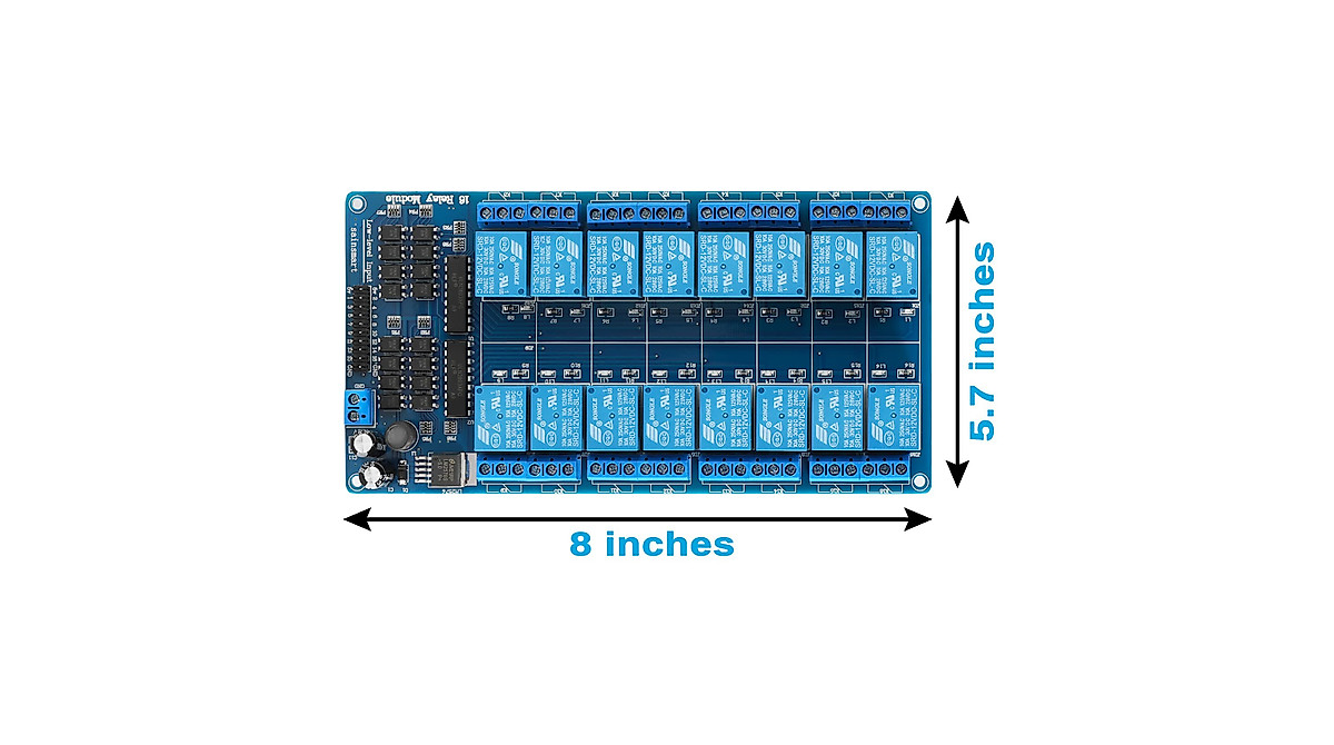 SainSmart 16-Channel 12V Relay Module for Arduino & Microcontrollers