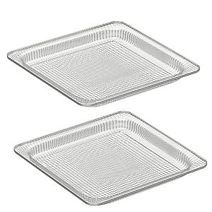 SP101 Air Fry Basket Replacement for Ninja Foodi SP101 Air Fryer Oven, Stainless Steel Air Fryer Basket Accessories for Ninja Foodi SP100, SP101B1, SP101C, 2 Pack