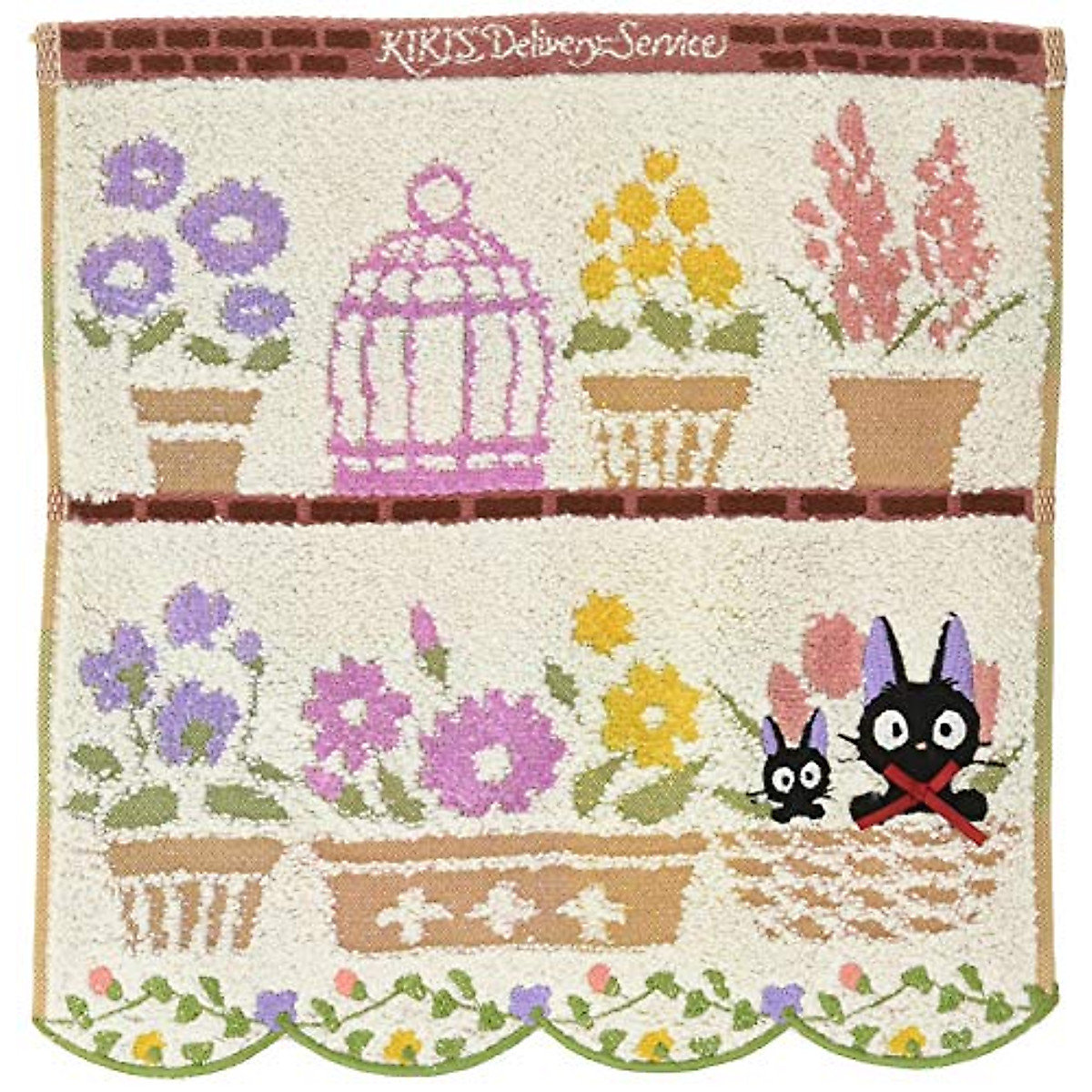 Hand Towel Ghibli Kiki's Delivery Service Jiji 25 Ã— 25cm Favorite Flower