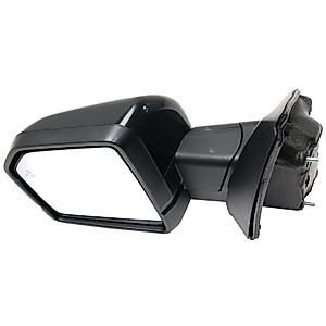 Kool Vue Driver Side Power Heated Mirror for Ford F-150 2015-2020 Power Fold With Signal Light, Blind Spot Monitor, Memory & Puddle Lamp Paintable