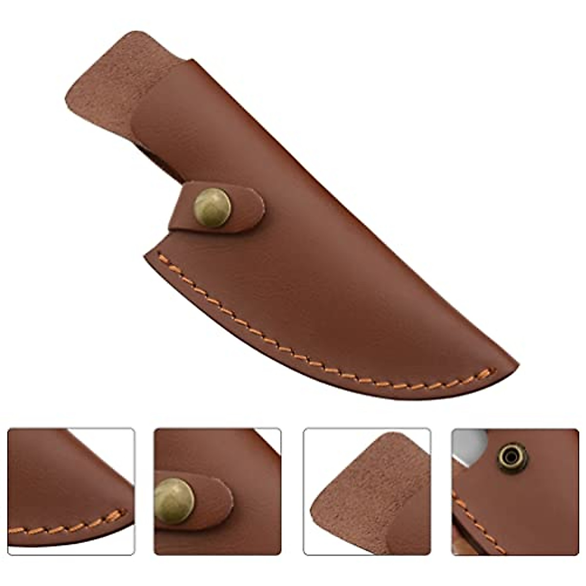 Hemoton Leather Knives Sheath Kitchen Boning Knives Sleeves Protectors with Belt Loop Outdoor Camping Knives Cover Durable Blads Cutters Guard Case