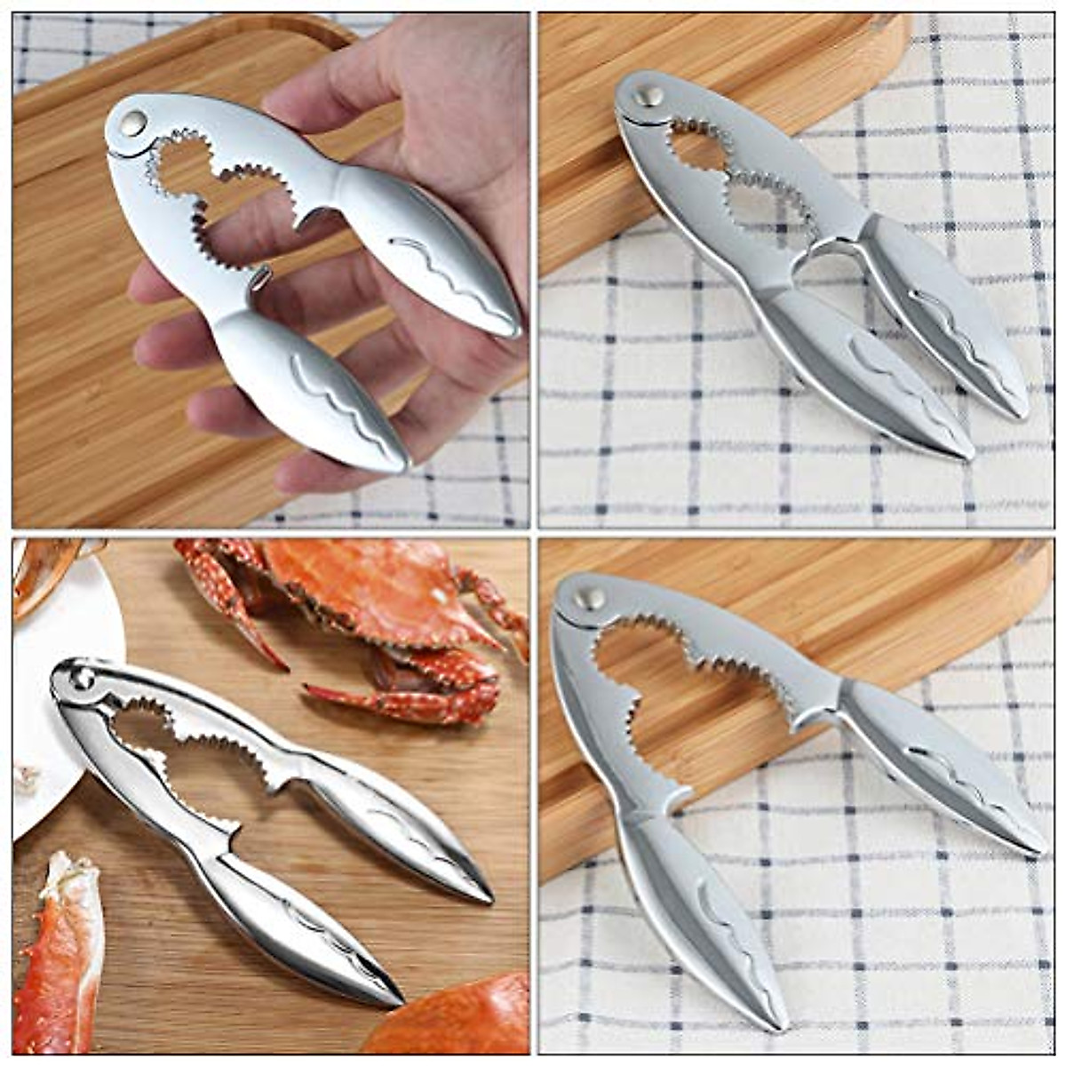 Hemoton Pecan Cookies Nutcracker Tool Crab Tool Kit Practical Crab Clamp Nut Crab Leg Crackers Tools Opener Shellfish Lobster Leg Sheller Knife Kitchen Accessories Pecan Cookies Nutcracker Tool