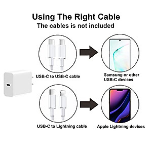 iPhone 14 Charger,USB C Charger,20W PD Fast Charger Adapter, Ultra-Compact USB C Wall Charger for iPhone 14/13/12/11/11 Pro/11 Pro Max/X/XS/XR/8/8 Plus, iPhone SE, iPad Pro and More