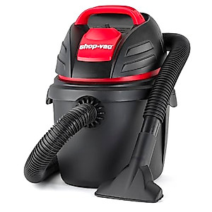 Shop-Vac 9303511 2.5 Gallon Wet Dry Vacuum, 1.25 Inch Diameter x 4 Foot Hose, 6 Ft Cord Length, Wall Mounted, Includes Filters, Ideal for Jobsite, Garage, Car & Workshop