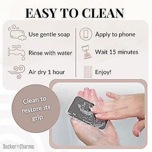 SuckerCharms Removable and Reusable Suction Cup Phone Mount/Patent Pending (Caramel Delight)