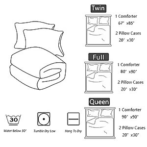 Nttopship Dinosaur Comforter Sets Full Size，Dinosaur Printed Quilt Set for Bedroom Soft Microfiber All Season Print Quilt Set with 1 Comforter and 2 Pillow Case