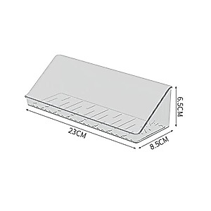 Bothyi Acrylic Bathroom Shelf, Wall Mounted Shower Shelf, Wall Shower Caddy Shelf, No Drilling, Clear L