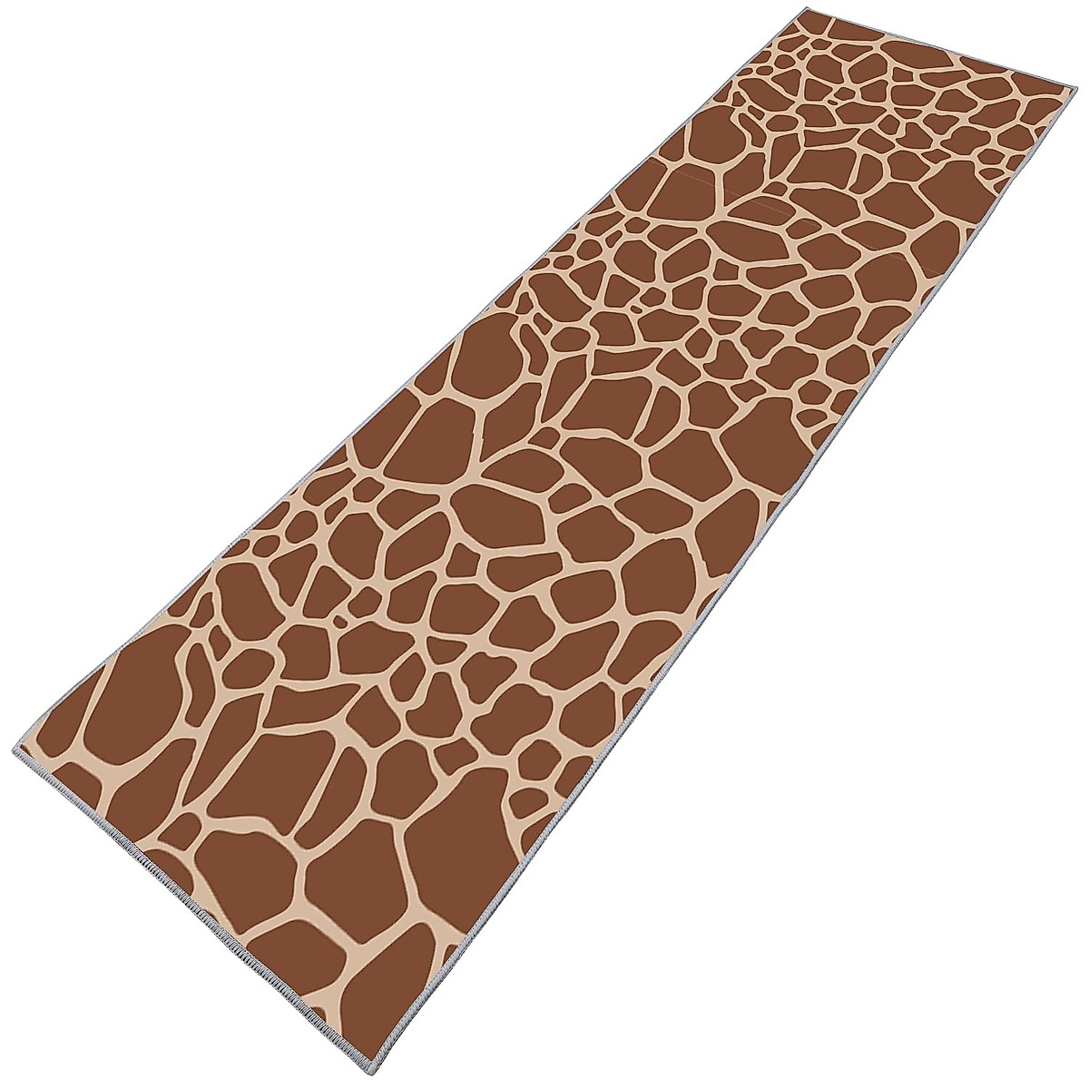 TUOJINRUIDA Stripe Patterned Indoor Runner Rug 2' x 12' 60 x 360 cm Non-Slip Washable Ideal for Hallway, Kitchen, Entryway, Living Room & Bedroom