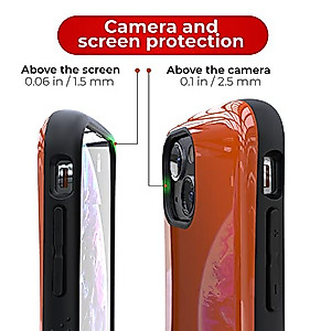 Nicexx Compatible for iPhone 13 Mini [Shockproof Protective Phone Case Cover] [Military Grade 15ft. Drop Tested Cases and Support Wireless Charging] - Orange