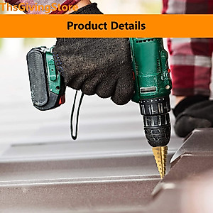 3 PCS Step Drill Bit, High-Speed Metal Hole Drill Bits Set for Steel, 4-12mm, 4-20mm, 4-32mm, Titanium Plating Drill Bits for Metalworking, Woodworking Tools for DIY Lovers