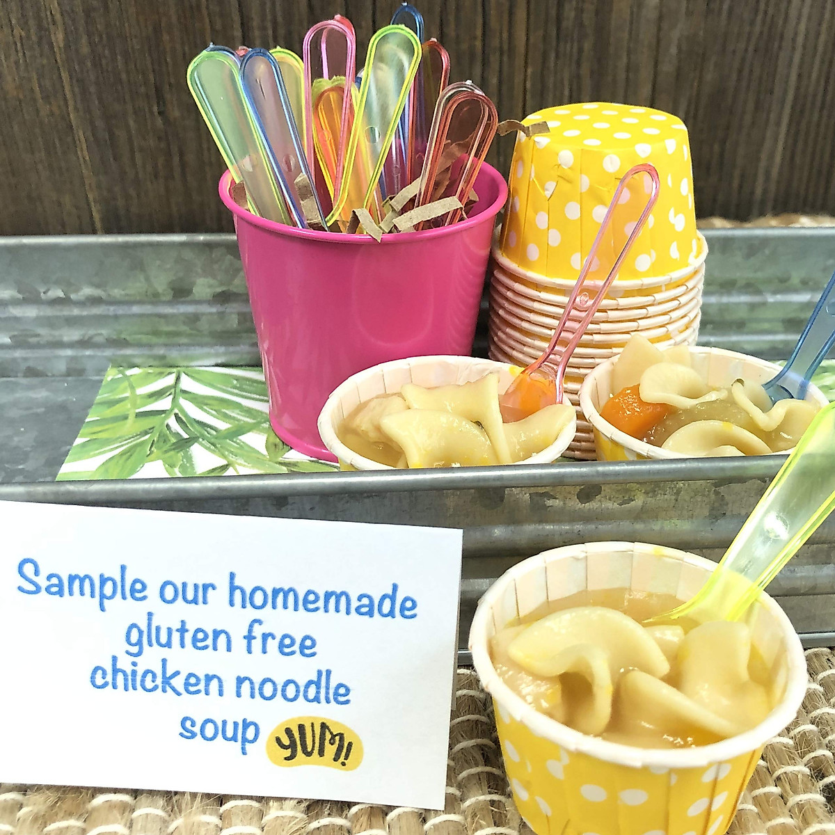 Bulk MINI Candy Nut Paper Cups - Mini Baking Liners - Yellow White Polka Dot - 100 Pack