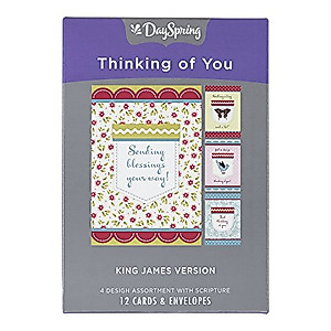DaySpring Thinking of You - Inspirational Boxed Cards - Polka Dots - 60943,Multi Color