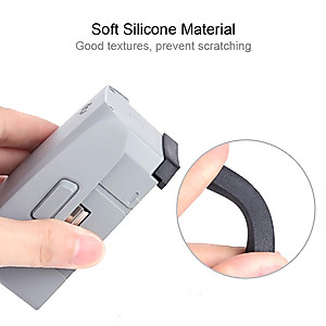 O'woda Lipo Battery Bag for DJI Air 2S / Mavic Air 2, 3 Pack Batteries Storage and Charge Protection Pouch with Charging Port Protective Cap for DJI Mavic Air 2 / Air 2S Accessories