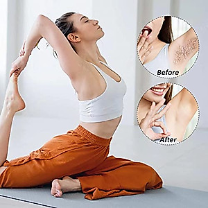 Crystal Hair Eraser for Hair Removal Device, Reusable Crystal Hair Remover for Women and Men, Painless Exfoliation Hair Removal Tool, Magic Hair Exfoliator for Back Legs Arms (Pink)