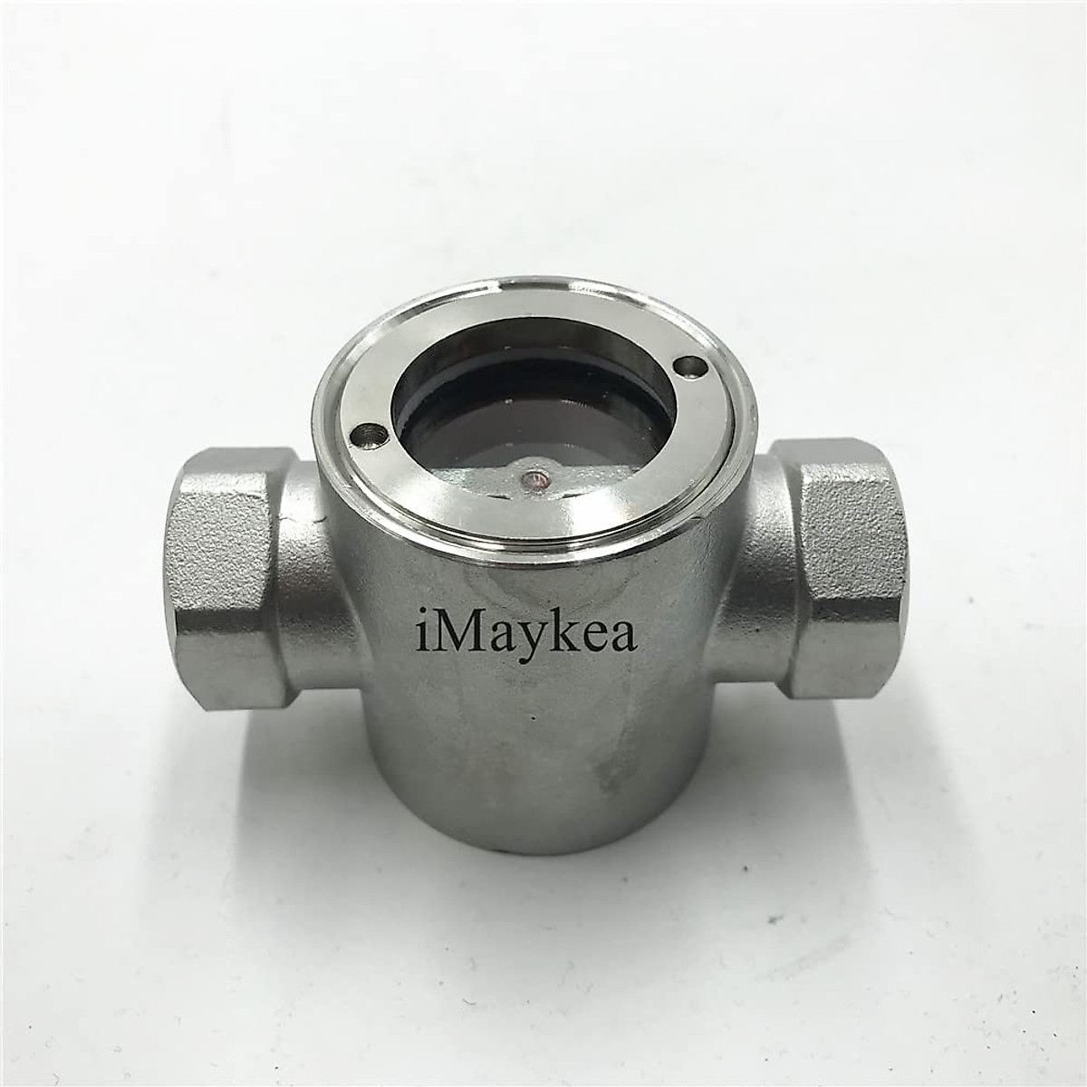 1/2" NPT Stainless Steel 304 Sight Water Flow Indicator With Concentric PTFE Impeller