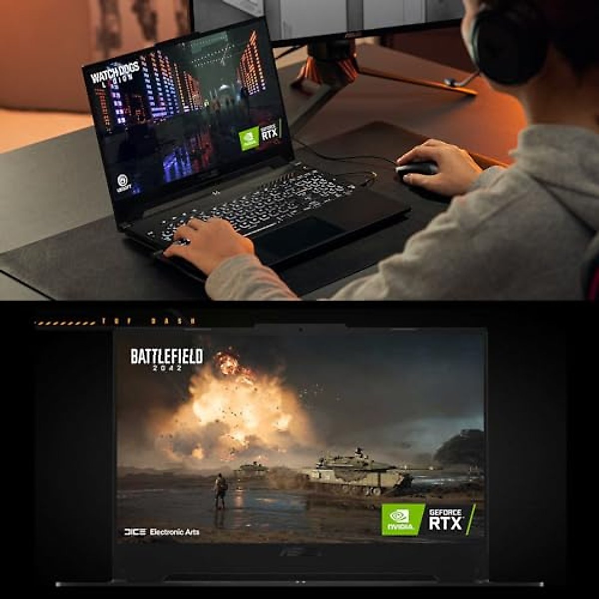 ASUS TUF Dash Gaming Laptop - 15.6" FHD 144Hz Display, Intel Core i7-12650H Processor (10 Core), NVIDIA GeForce RTX 3070, 64GB DDR5 RAM, 2TB SSD, Wi-Fi6, Backlit Keyboard, Windows 11 Home