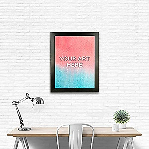 Picture Frame Factory Outlet | 15"x20" Picture Frame | Puzzle Frame | Poster Frame | 1.25 Inch Black MDF Frame | Plexi Glass and Hanging Hardware Included