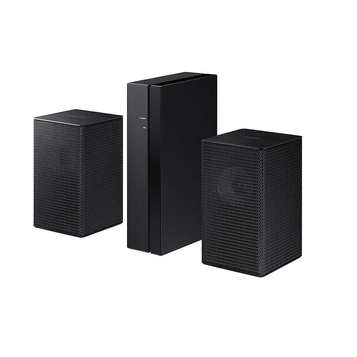 Samsung Electronics Surround Sound bar Home Speaker Set of 2 Black (SWA-9000S/ZA) (Renewed)