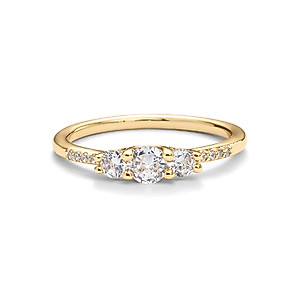 PAVOI 14K Engagement Ring (Yellow Gold, 7)