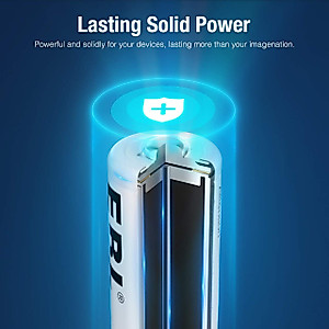 EBL 8 Counts AAA Batteries 1100mAh 1.2V High Performance Ni-MH AA Rechargeable Battery & 8 Bay Individual Battery Charger with Discharge Function