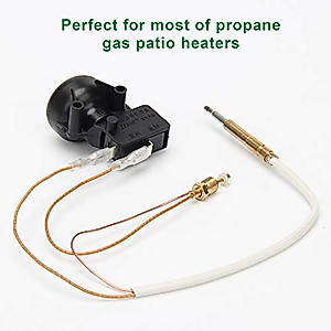 Coolrunner Gas Patio Heater Repair Replacement Parts Outdoor Heaters Safety Kits Thermocouple (M8 x1) and FD4 Dump Switch for Propane Gas Patio Heater