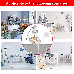 MEROM 6V Baby Swing Power Cord Compatible with Fisher Price Cradle Swing, Rainforest Cradle Swing, Butterfly Ocean Wonders Swing, Ingenuity Swing, Replacement Fisher Price Swing Adapter Cord