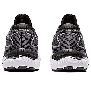 ASICS Men's Gel-Nimbus 24 Running Shoes, 13, Black/White